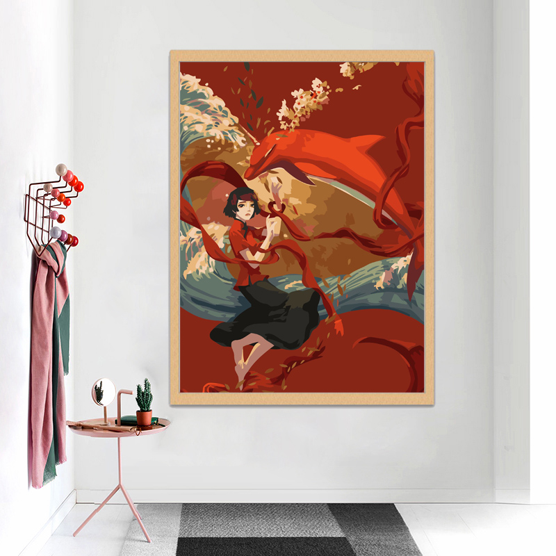 大鱼海棠平面装饰画 大鱼海棠装饰画 大山谷图库